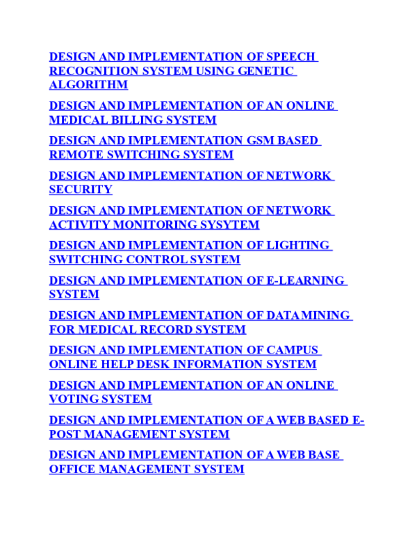 DOC Computer Science Project Topics And Materials 2016 Igbe Cletus DOC Computer Science Project Topics And Materials 2016 Igbe Cletus