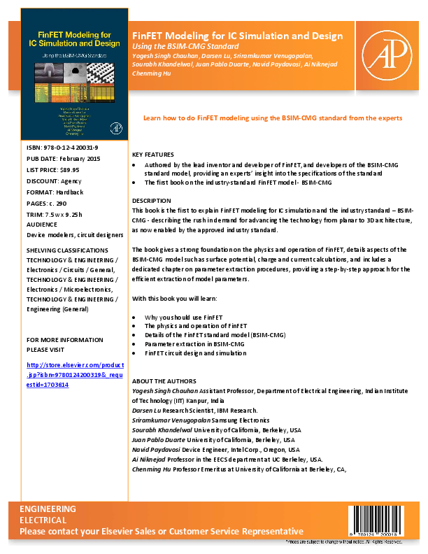 (PDF) FinFET Modeling for IC Simulation and Design Using the BSIM-CMG Standard