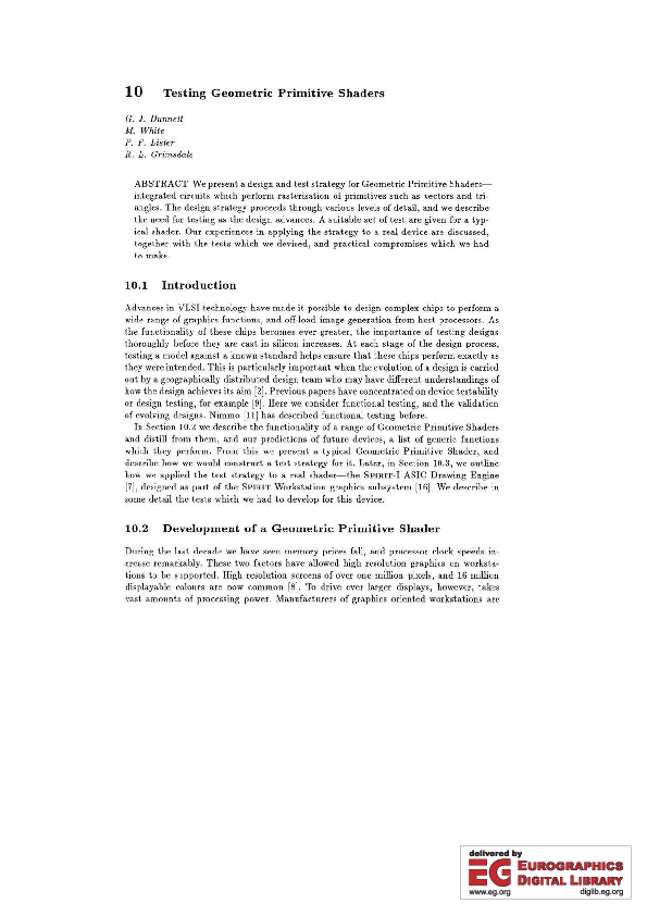 (PDF) Testing Geometric Primitive Shaders
