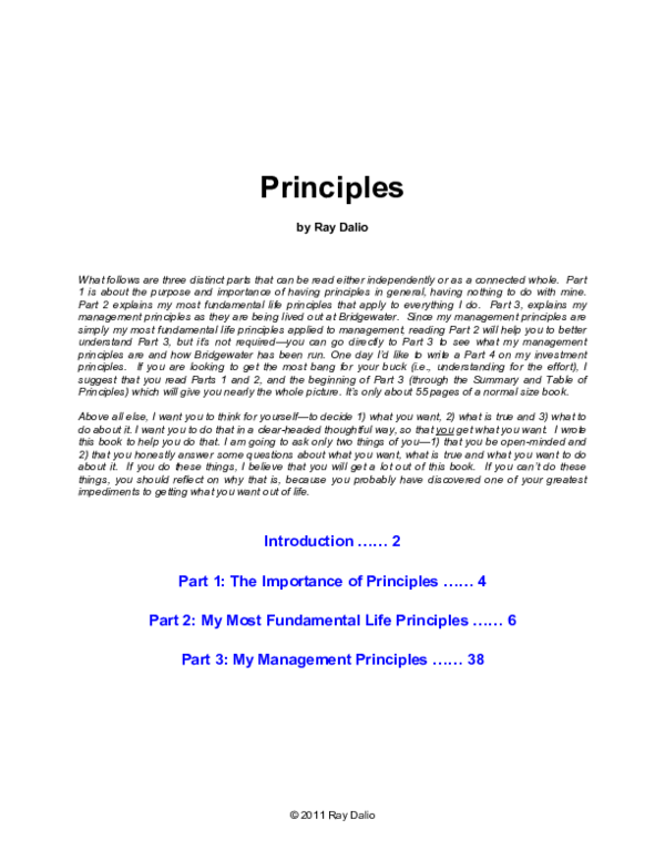 (PDF) Bridgewater Associates Ray Dalio Principles
