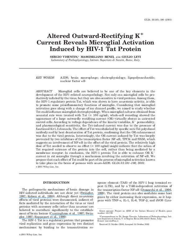 (PDF) Altered outward-rectifying K+ current reveals microglial ...