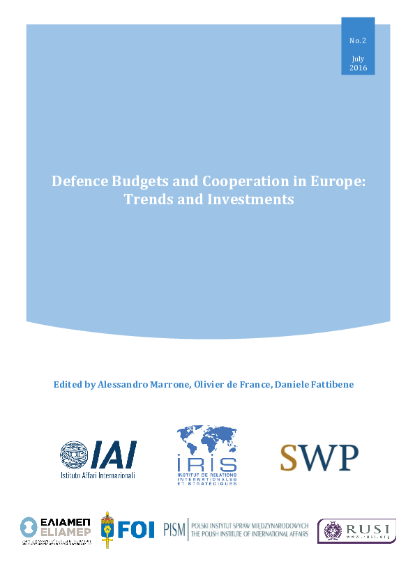 (PDF) Defence Budgets and Cooperation in Europe: Trends and Investments