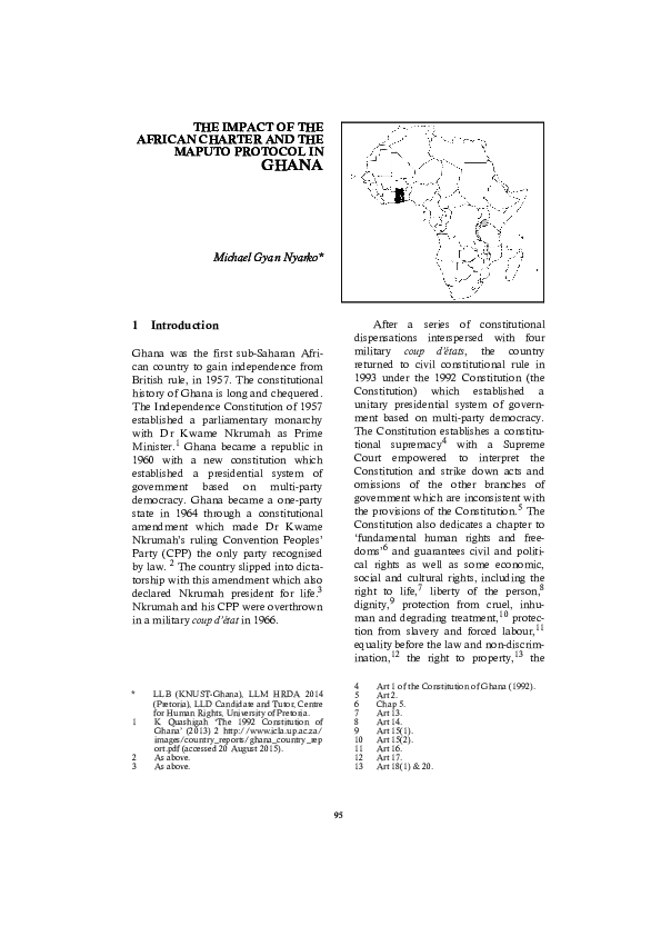 (PDF) Impact of African Charter & Maputo Protocol in Ghana