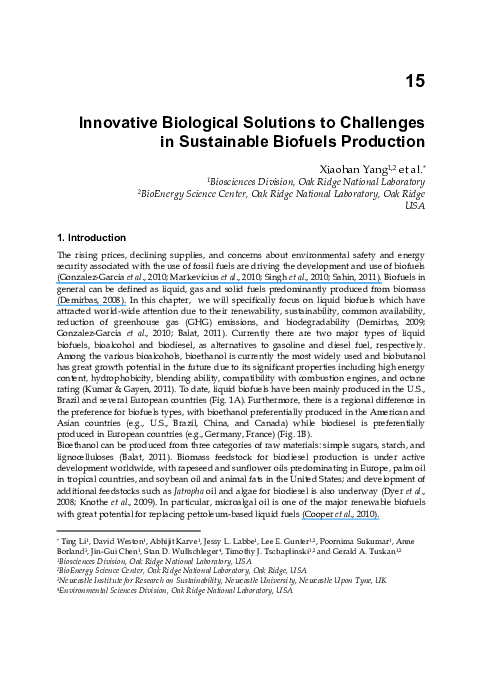 (PDF) Innovative biological solutions to challenges in sustainable ...