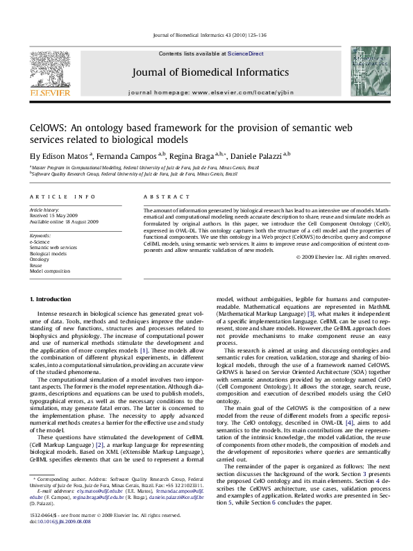 Pdf Celows An Ontology Based Framework For The Provision Of Semantic