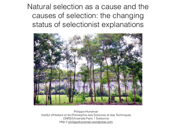 The changing status of selectionist explanations