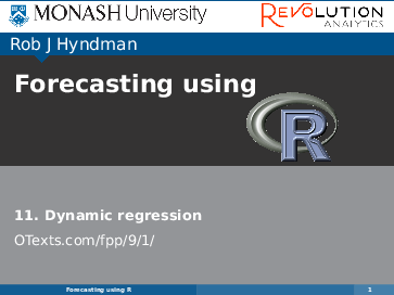 (PDF) Forecasting using Forecasting using R 1