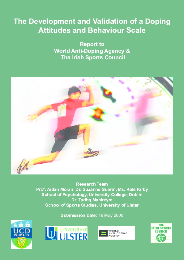 (PDF) The development and validation of a doping attitudes and behaviour scale