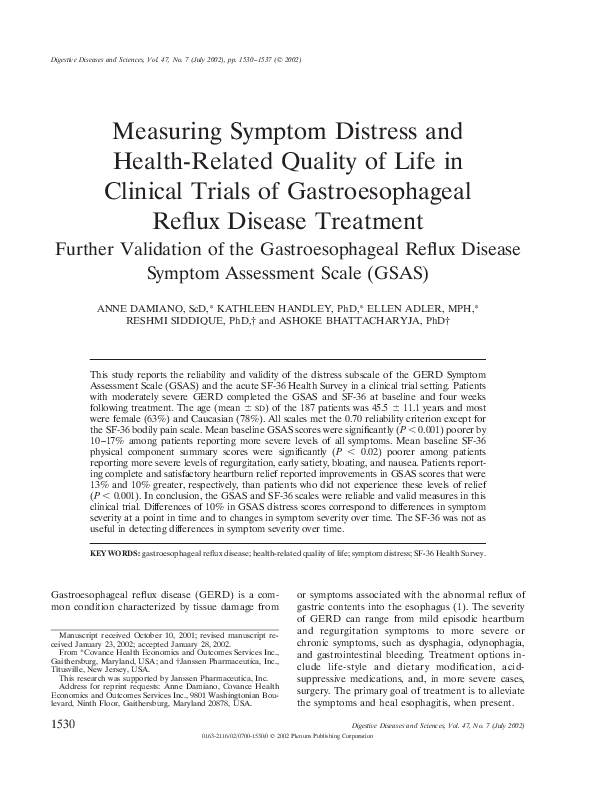 (PDF) Evaluation and Validation of the Modified Reflux Symptom ...