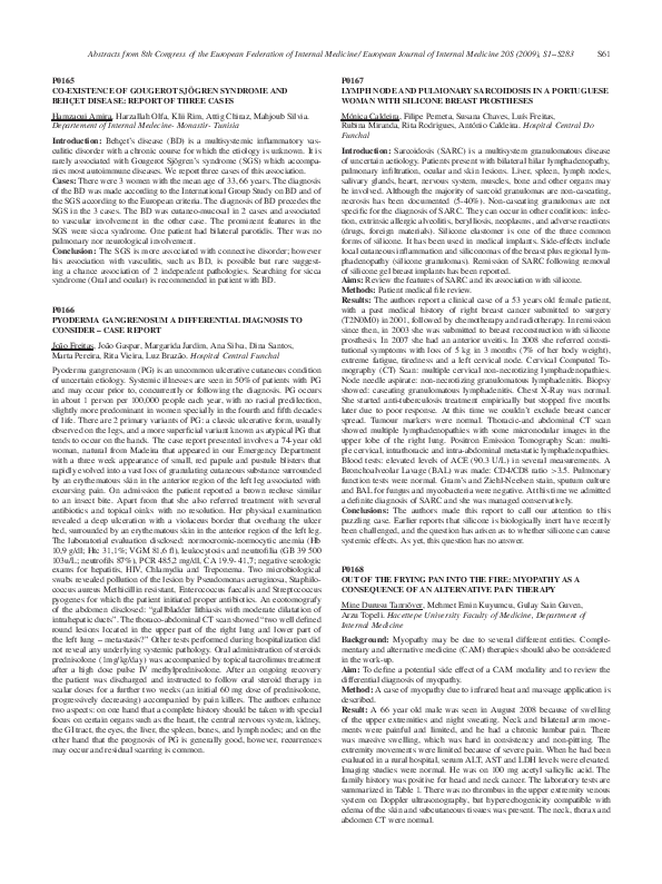 Pdf P0166 Pyoderma Gangrenosum A Differential Diagnosis To Consider