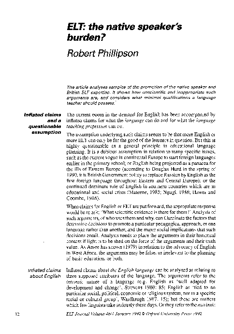 langage natif les 100