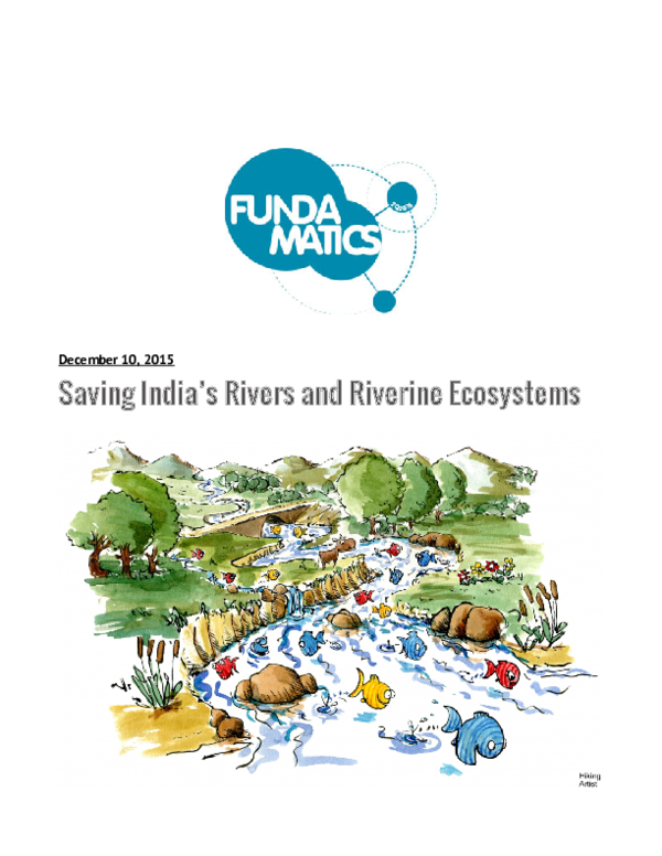 (PDF) Saving India's Rivers and Riverine Ecosystems