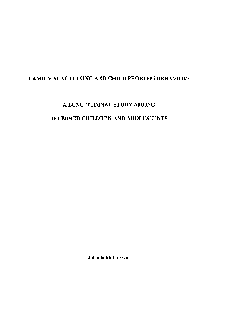 (PDF) The Relationship between Mutual Family Relations and Child ...