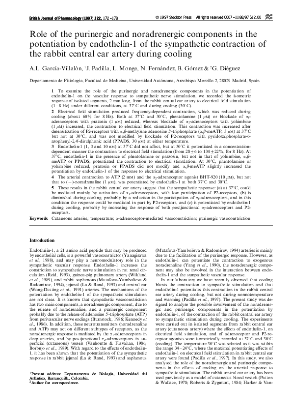 (PDF) Role of the purinergic and noradrenergic components in the ...