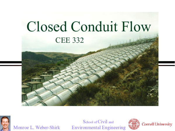 (PPT) Closed conduit