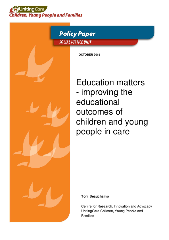 (PDF) Education matters - improving the educational outcomes of ...