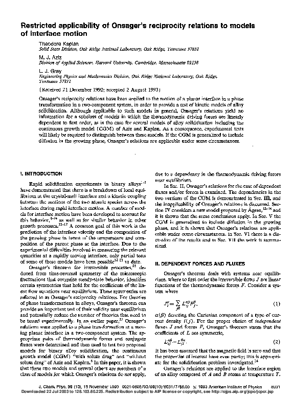 (PDF) Restricted applicability of Onsager’s reciprocity relations to ...