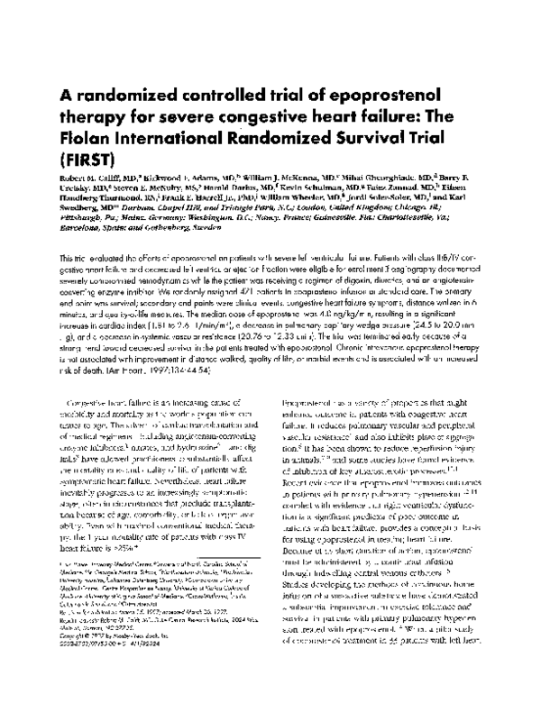 (PDF) A randomized controlled trial of epoprostenol therapy for severe ...