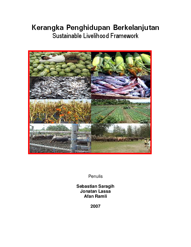 (PDF) Kerangka Penghidupan Berkelanjutan Sustainable Livelihood Framework