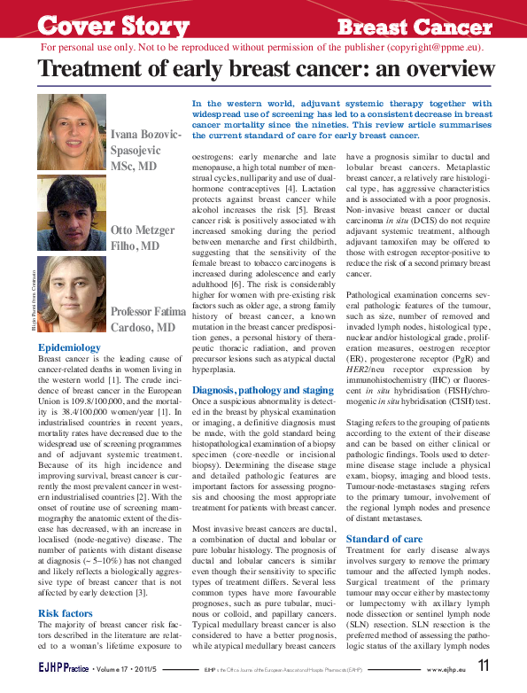 (PDF) Treatment of early breast cancer: an overview