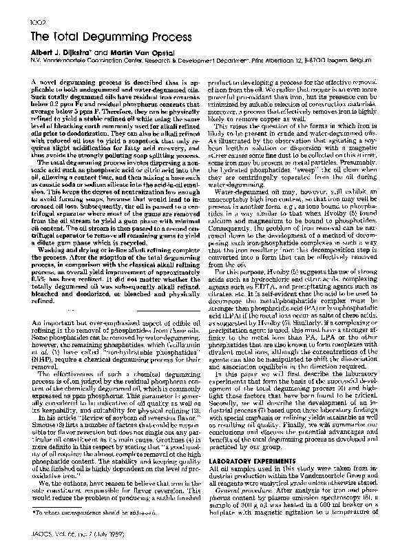 (PDF) The total degumming process