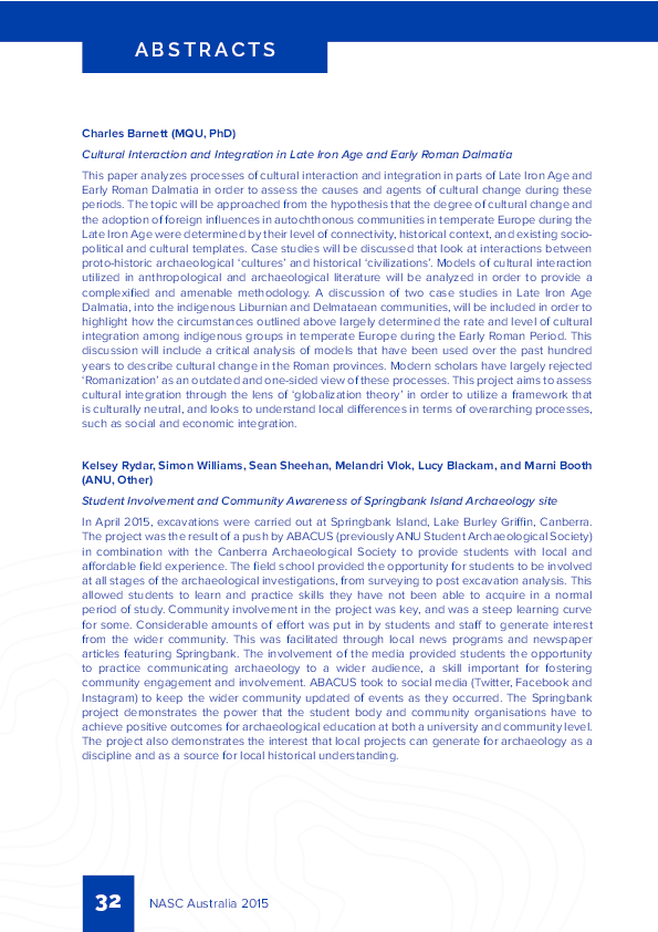 (PDF) Student Involvement and Community Awareness of Springbank Island ...