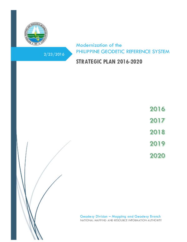 (PDF) Modernization of the PHILIPPINE GEODETIC REFERENCE SYSTEM