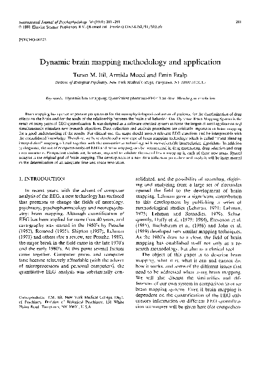 (PDF) Dynamic brain mapping methodology and application