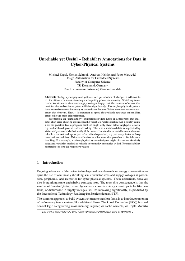 (PDF) Unreliable yet useful–reliability annotations for data in cyber ...