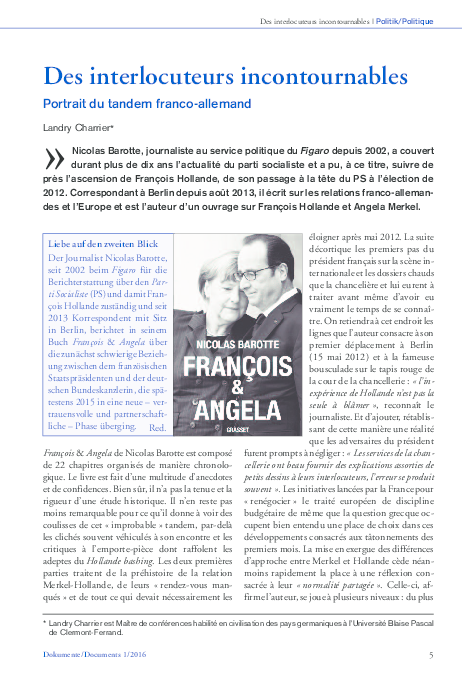 (PDF) "Nicolas Barotte : François & Angela, Paris : Grasset, 2015"