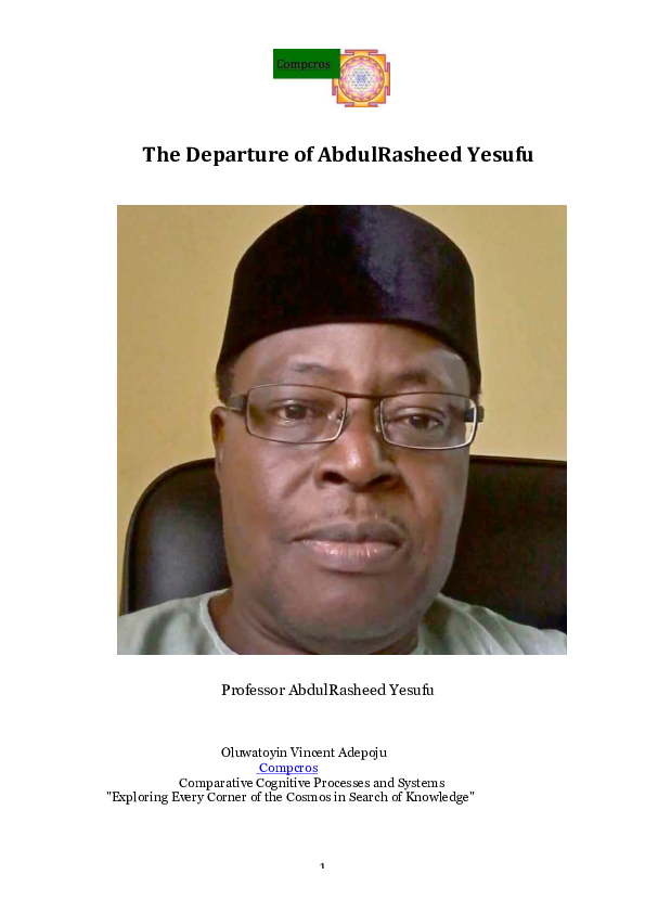 (PDF) The Departure of AbdulRasheed Yesufu