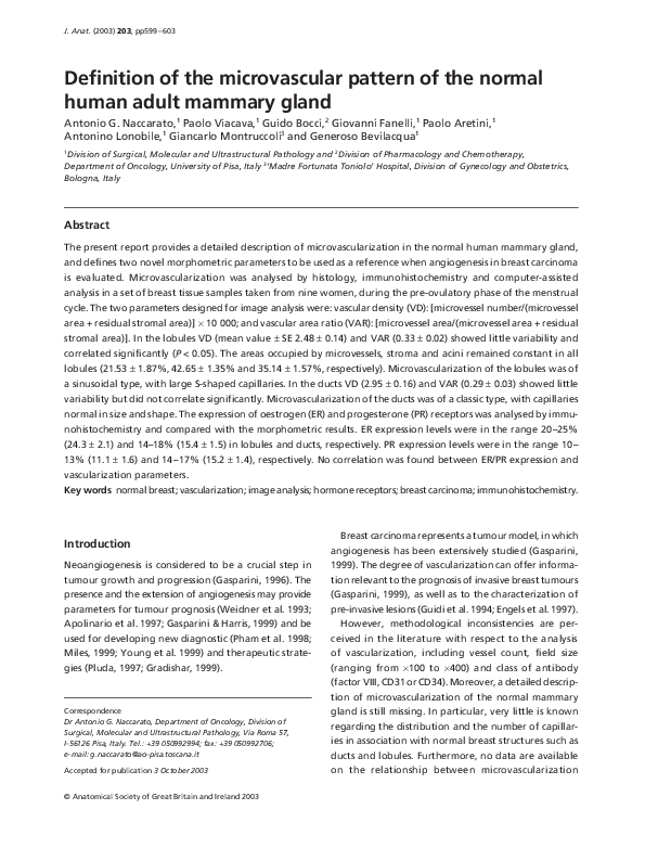 (PDF) Definition of the microvascular pattern of the normal human adult ...