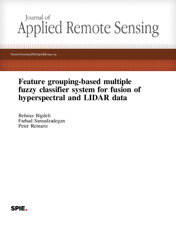 Pdf Feature Grouping Based Multiple Fuzzy Classifier System For
