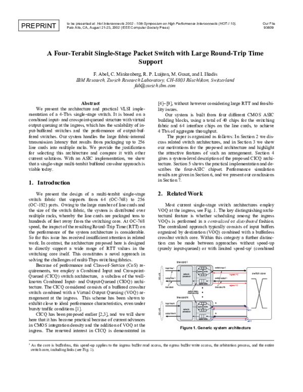 (PDF) A four-terabit single-stage packet switch with large round-trip ...