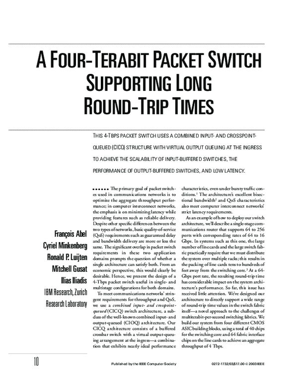 (PDF) A four-terabit packet switch supporting long round-trip times