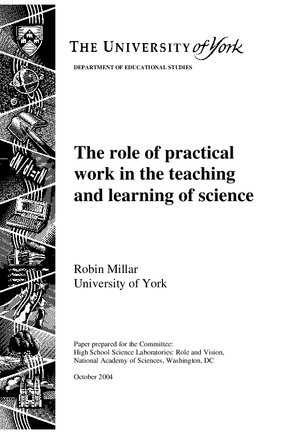 (PDF) The role of practical work in the teaching and learning of science