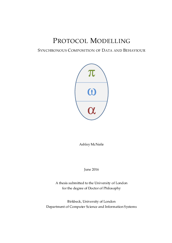 Pdf Protocol Modelling Synchronous Composition Of Data And Behaviour