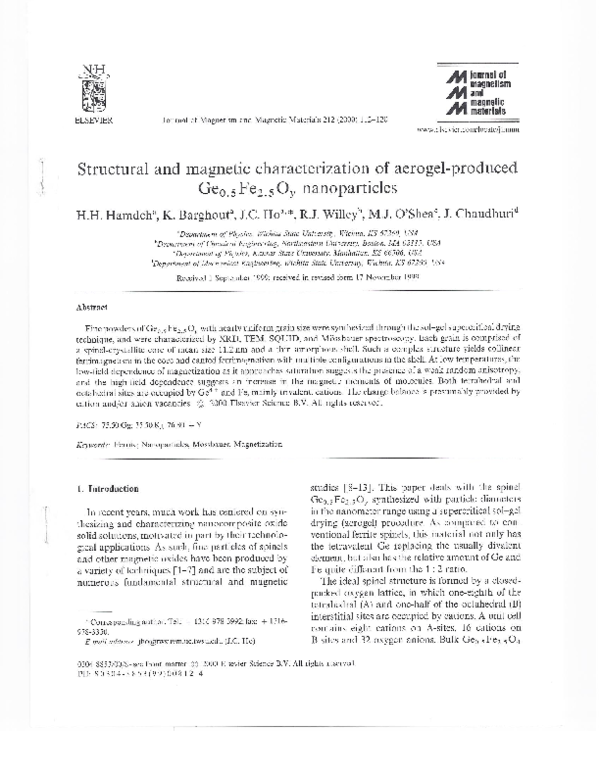 (PDF) Structural and magnetic characterization of the alkoxo-bridged chromium(III) dimers di-.mu ...