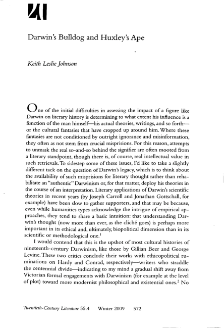 (PDF) Darwin's Bulldog and Huxley's Ape