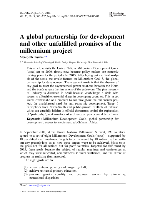 Global Partnership For Development