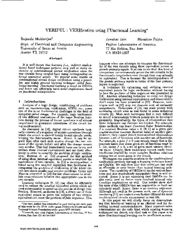 (PDF) VERIFUL: VERIfication using FUnctional Learning