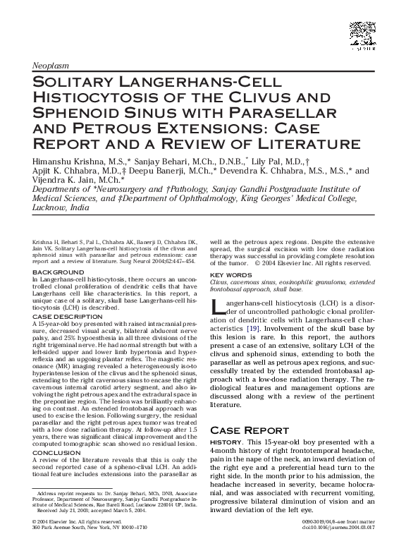 (PDF) Gradenigo's Syndrome: Beyond the Classical Triad of Diplopia ...