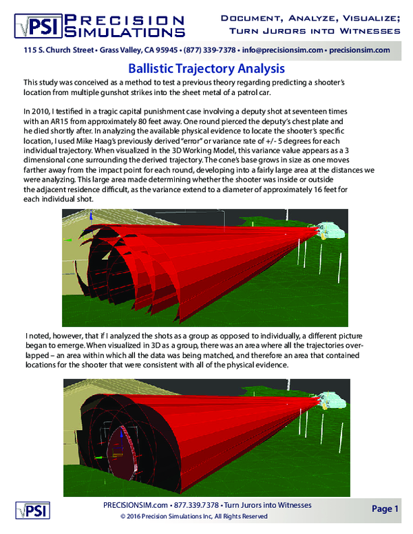(PDF) Ballistic Trajectory Analysis