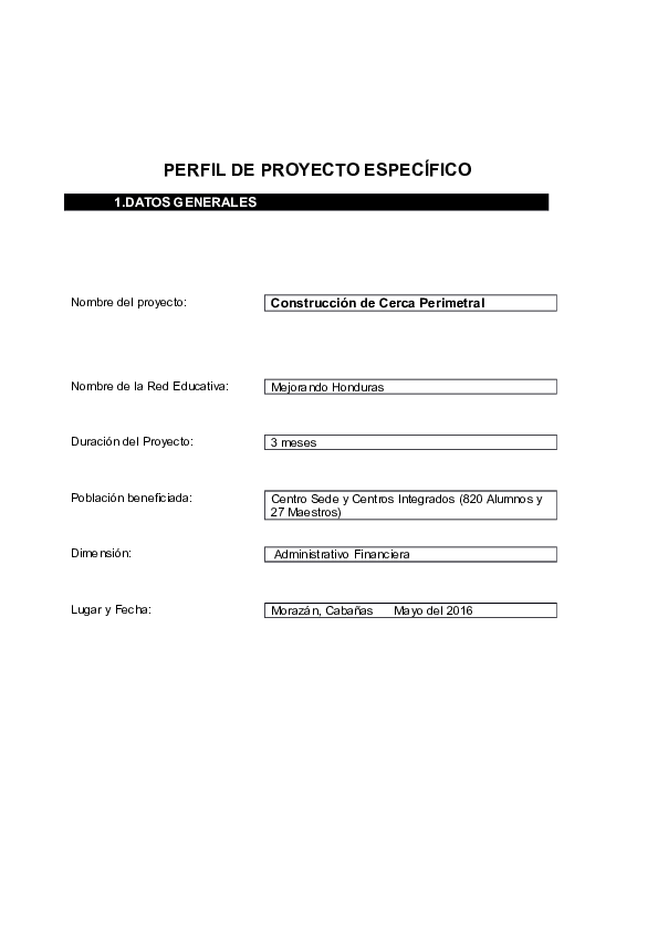 (DOC) PERFIL DE PROYECTO ESPECÍFICO