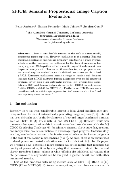 SPICE: Semantic Propositional Image Caption Evaluation