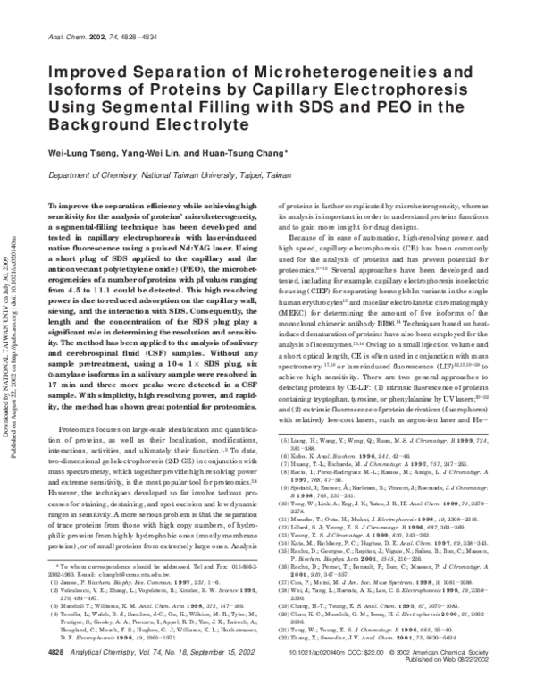 (PDF) Improved Separation of Microheterogeneities and Isoforms of ...