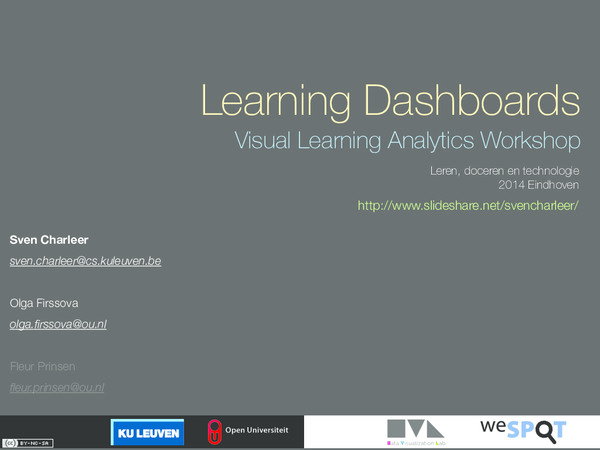 (PDF) Learning Dashboards: Visual Learning Analytics Workshop
