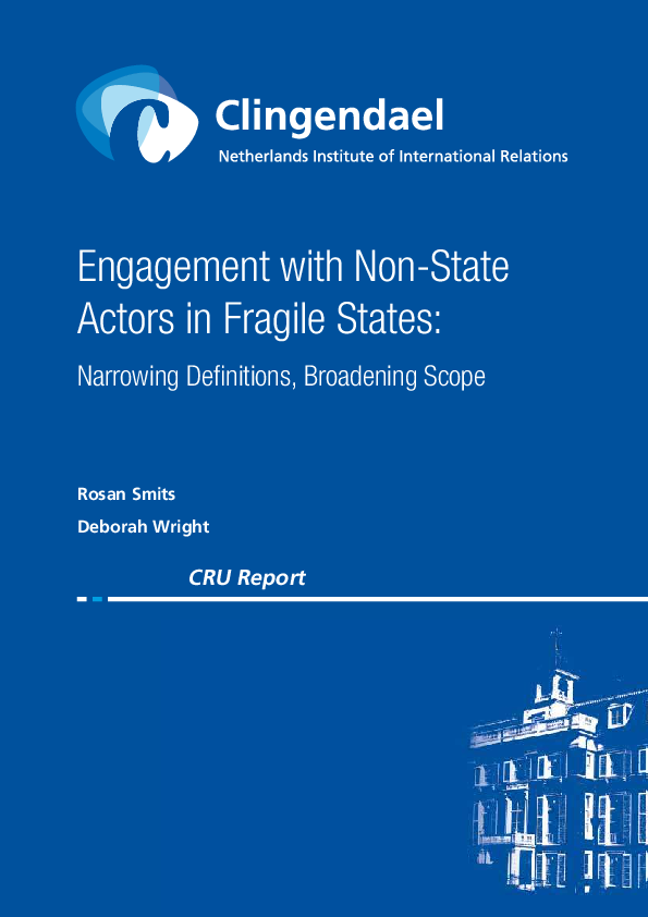 (PDF) Engagement with Non-State Actors in Fragile States: Narrowing ...