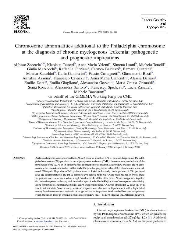 (PDF) Philadelphia chromosome-positive myelodysplastic syndrome with ...