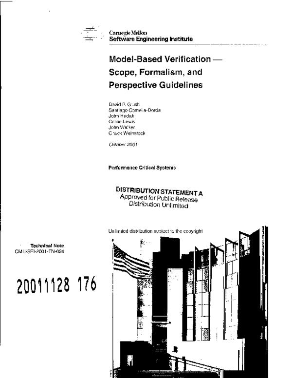 (PDF) Model-Based Verification Scope, Formalism, and Perspective Guidelines